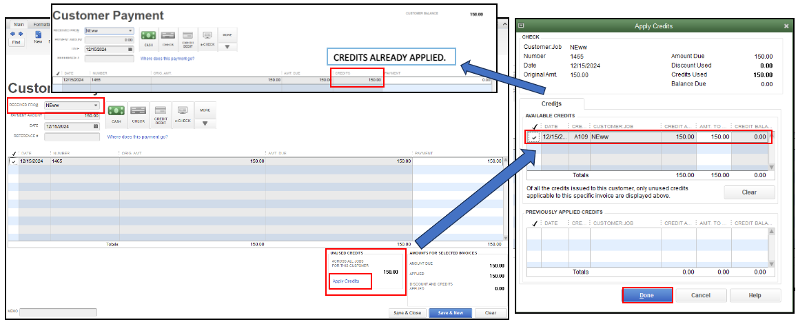 Clear A/R checks | QuickBooks Community