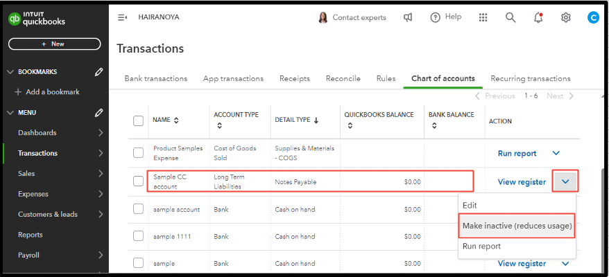 Can I change the date of a newly created account in chart of accounts ...