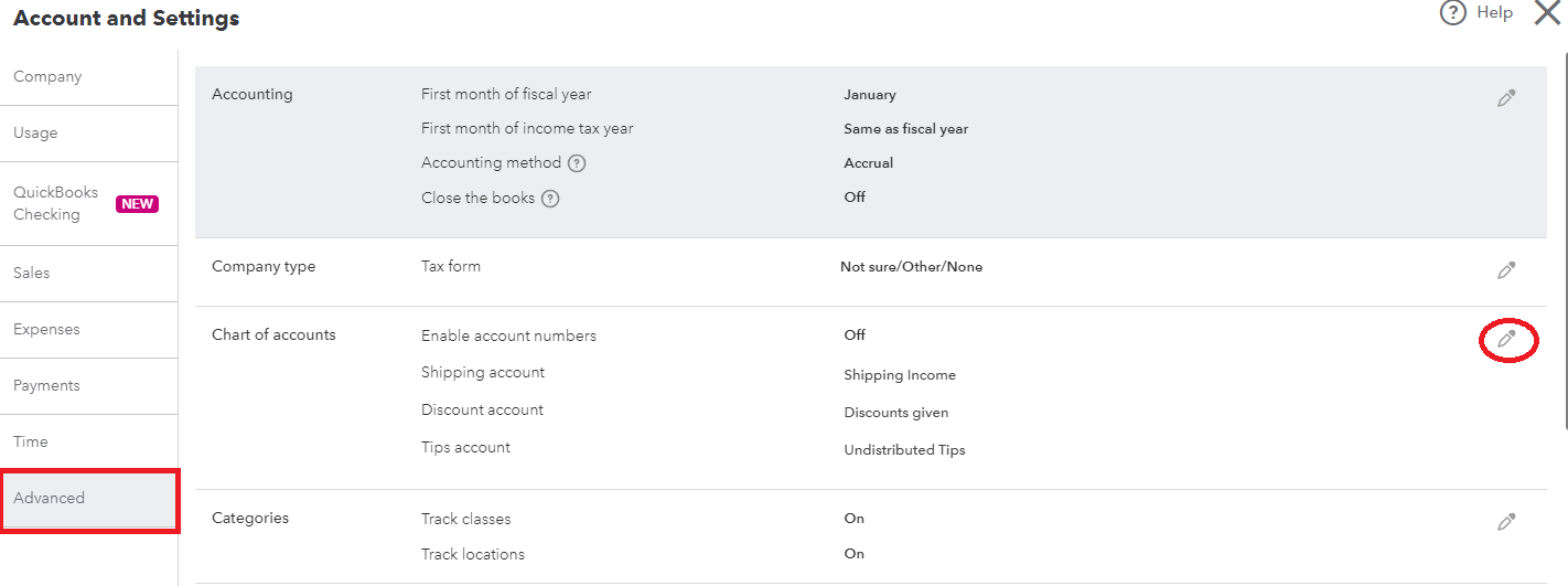 My account numbers are not generating, nor are showing in my chart of ...