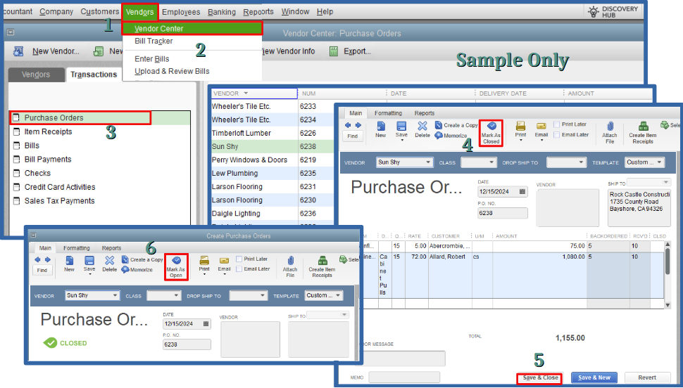 Solved: Why does a partially received PO not show as OPEN when trying ...