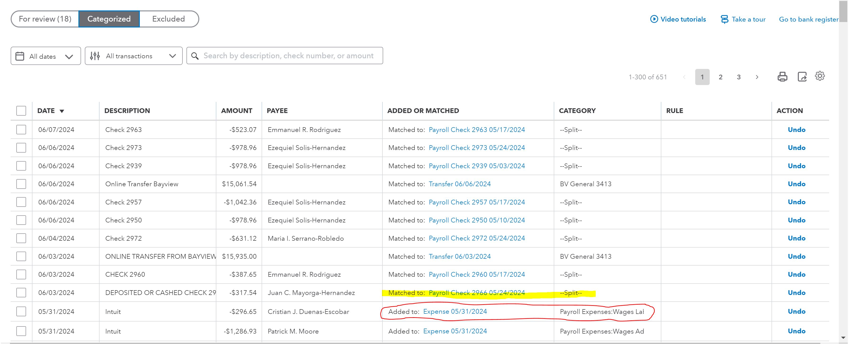 Downloaded Transactions NOT Matching | QuickBooks Community