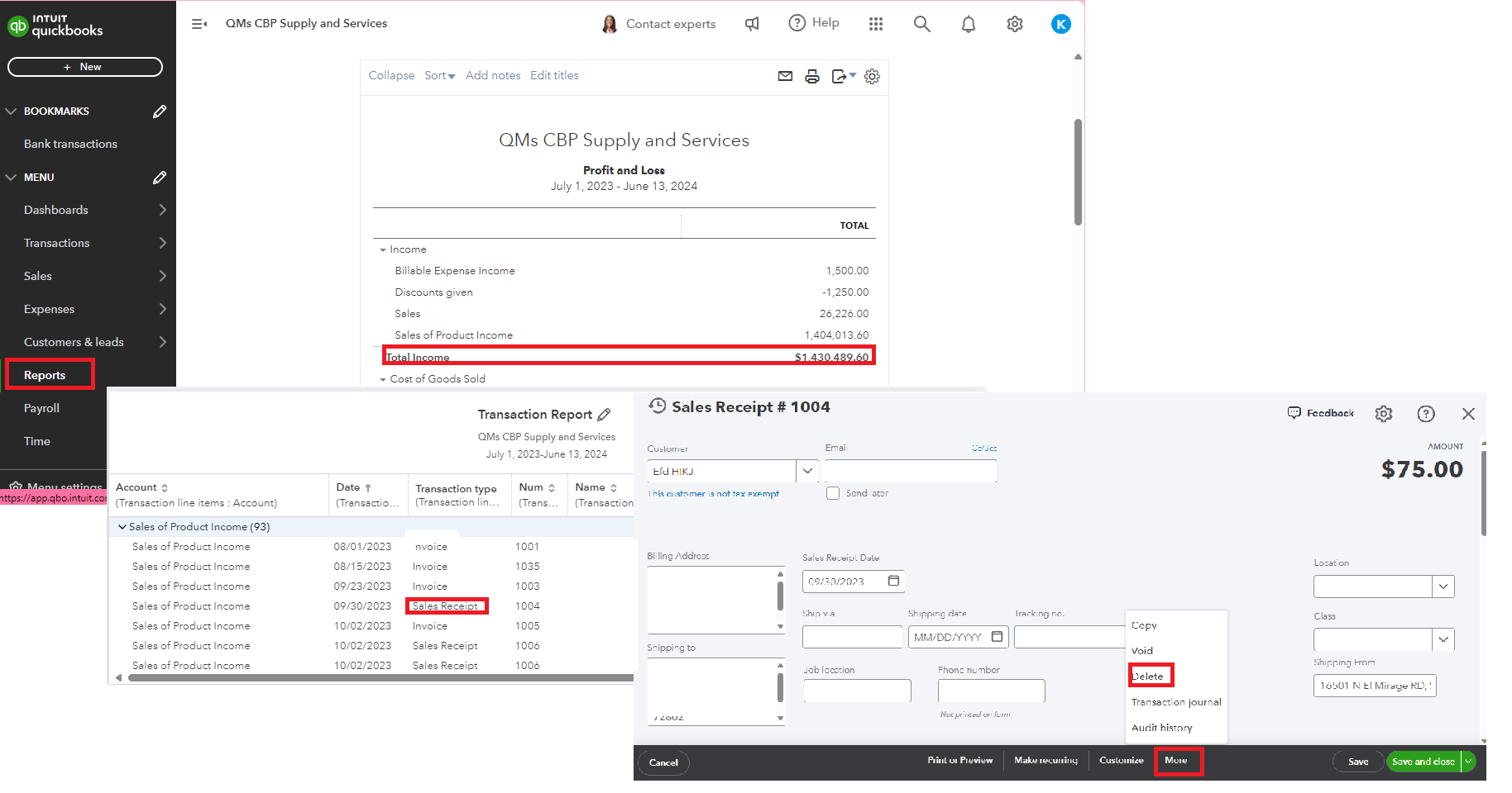 Solved: Quickbooks is showing that I make double my income, because it ...