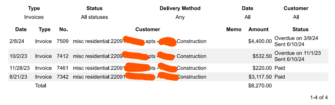 How come some customer statements are shown as "unavailable"?