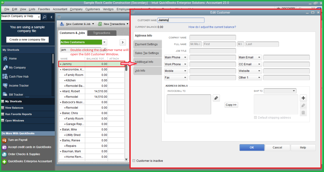 list of emails sent to customer