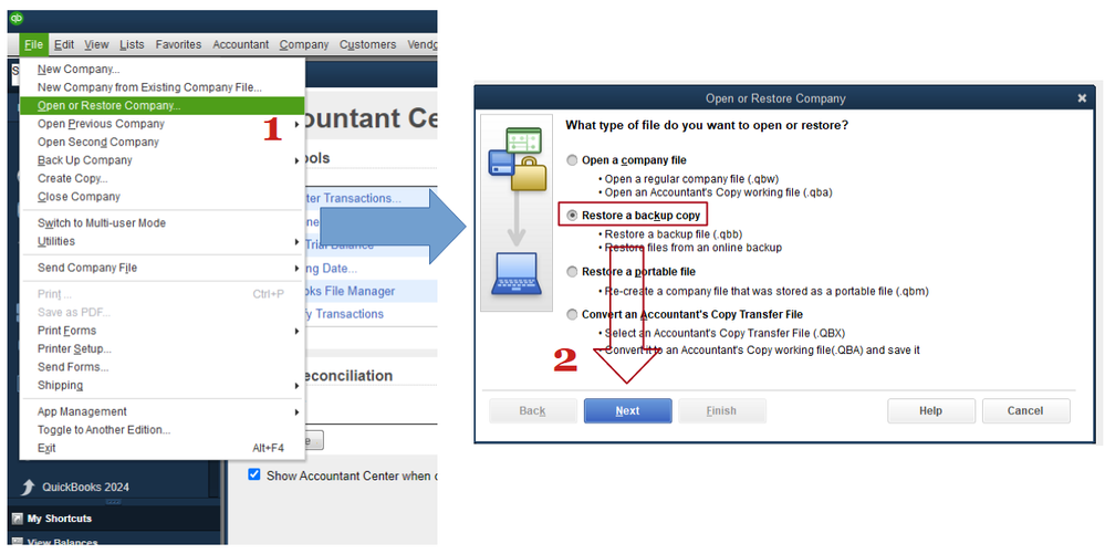 I have a QB Desktop Pro 2024 database as a QBB file. I need to upload ...