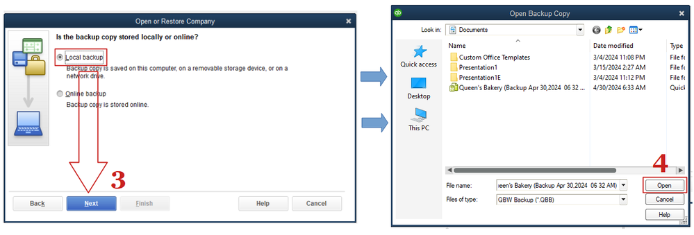 I have a QB Desktop Pro 2024 database as a QBB file. I need to upload ...