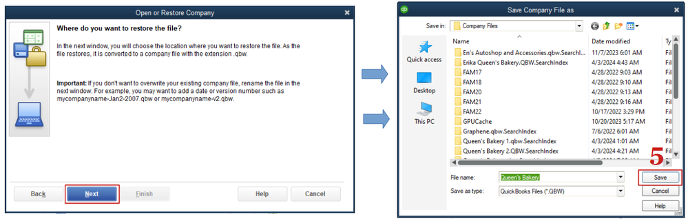I have a QB Desktop Pro 2024 database as a QBB file. I need to upload ...