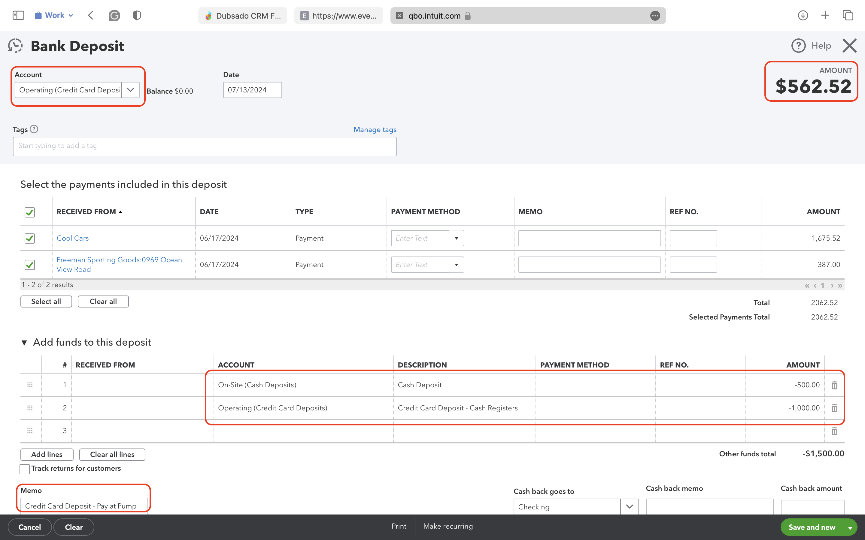 Solved: How to Split a Bank Deposit for a Single Sales Receipt