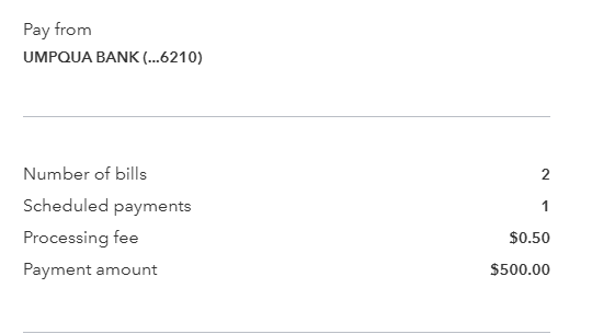 I am not sure I understand bill pay online. I want to pay a vendor ...