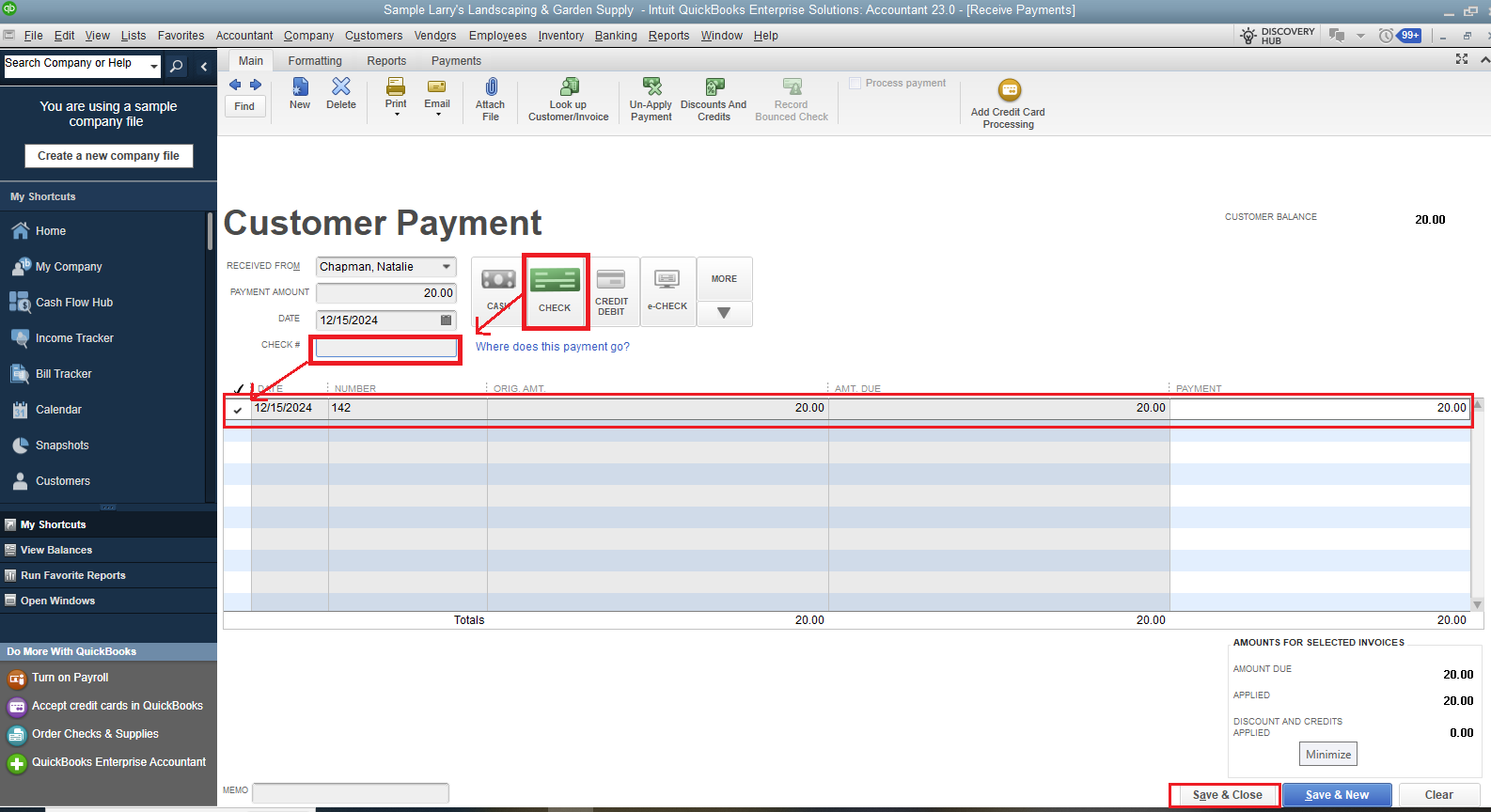 Customer Payments | QuickBooks Community
