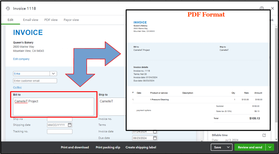 Invoice Update Issue