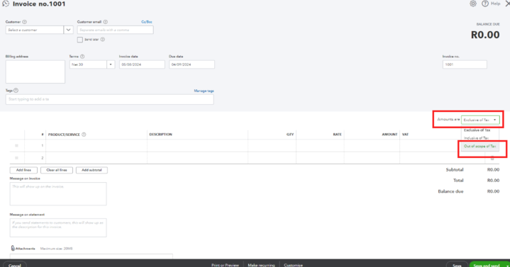 How can i remove tax column from the invoice