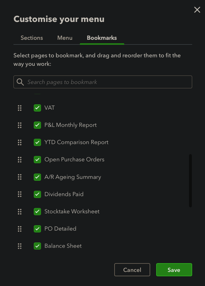 Good News, Well Done Intuit - Custom Bookmark IS FIXED!!!