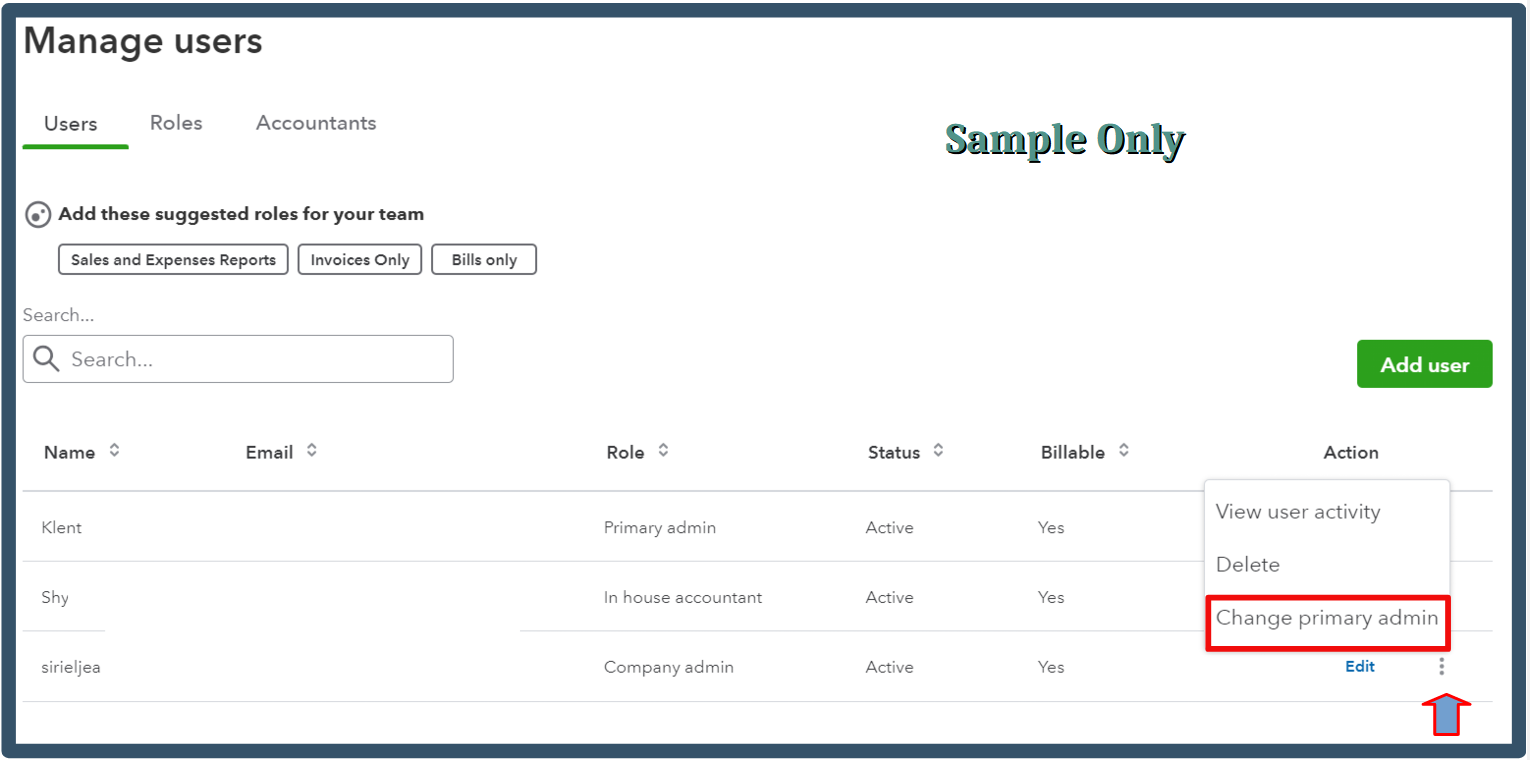 Primary Admin Change