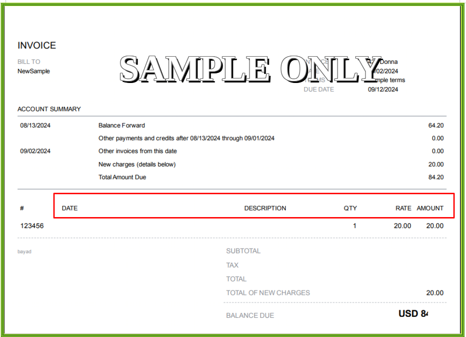 New invoice design doesn't let me remove Product/Service on the printed ...