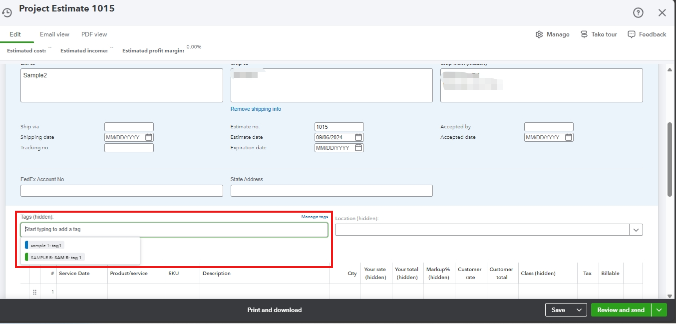 Creating subprojects