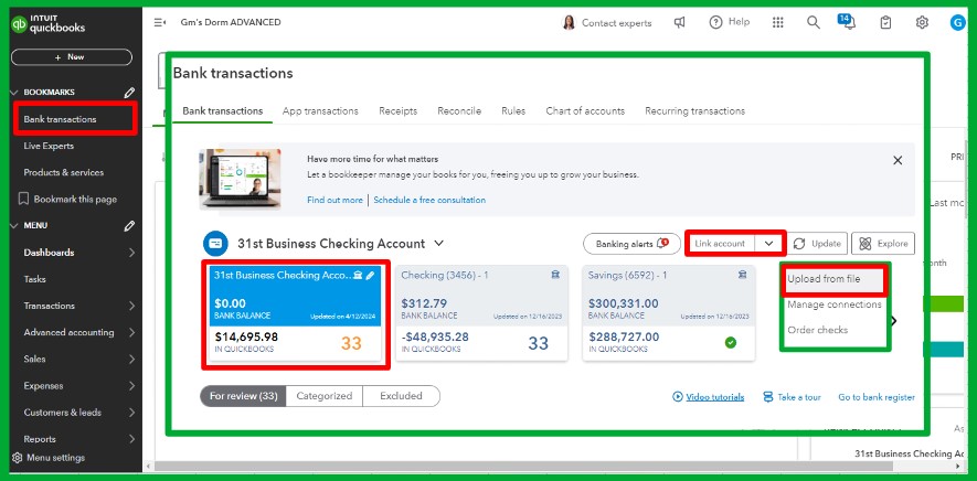 Can I add 2023 monthly bank statements to quick book | QuickBooks Community
