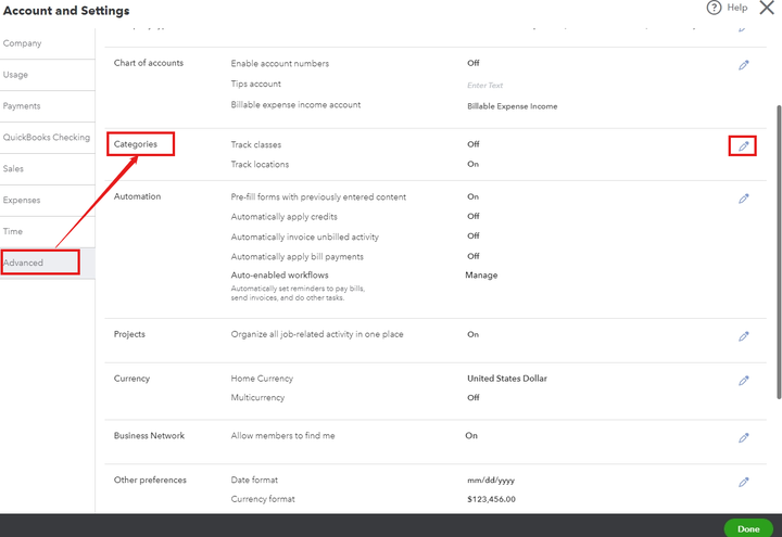 Location Tracking with New Chart of Accounts