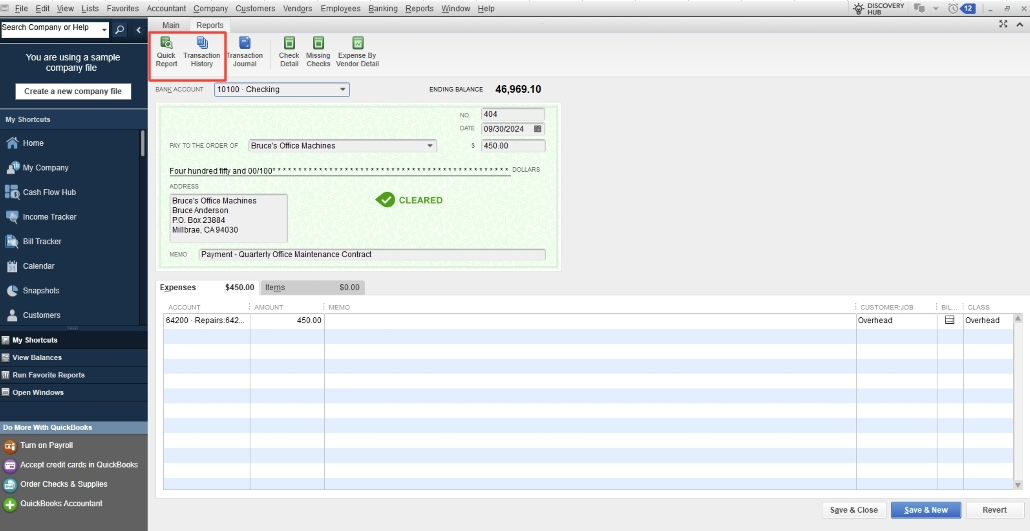 Solved: Check Detail Report?