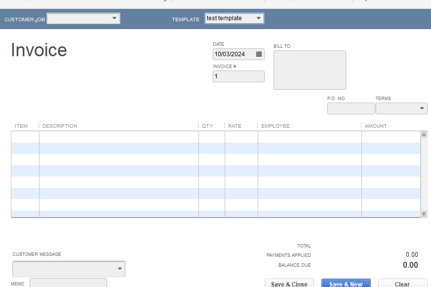 Solved: How to display employee/worker name per line item in an extra column on invoices?