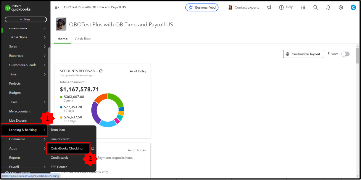 Connecting quickbooks with plaid