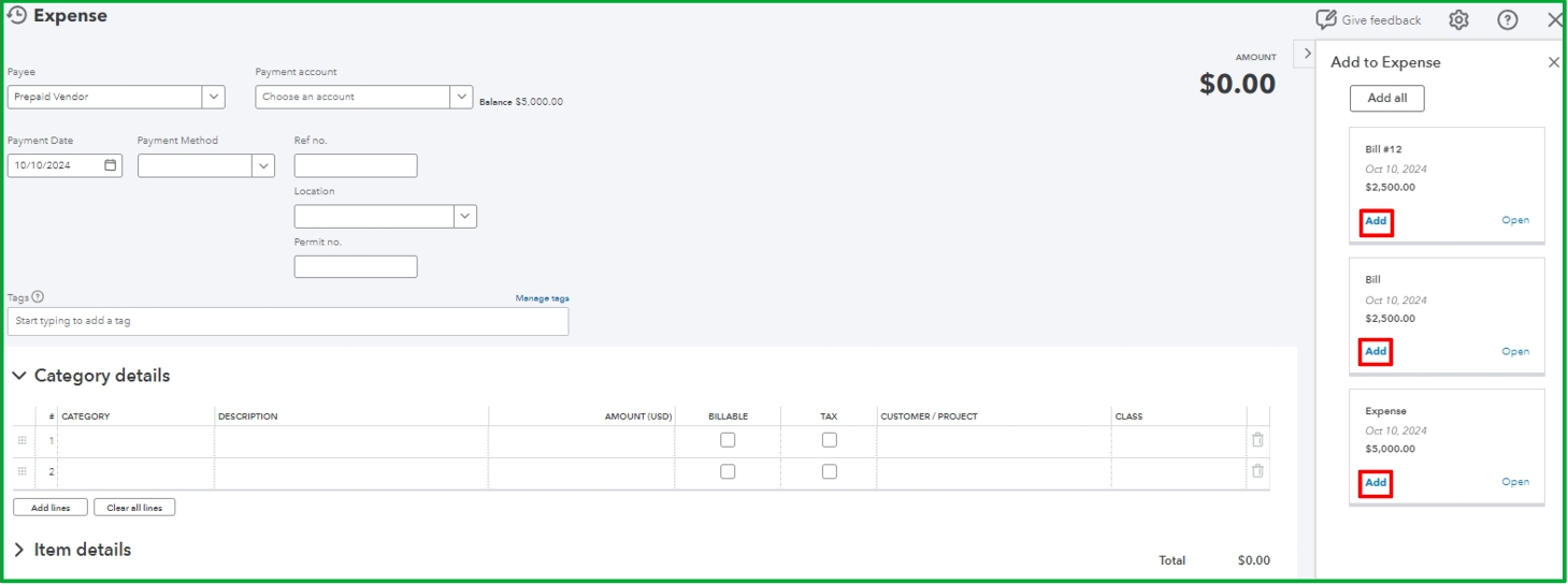 How do I show that a purchase order has been paid but the items are not ...