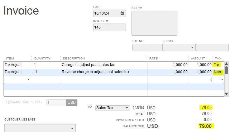 Solved: How can I collect sales tax on an order from a previous month?