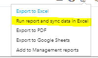 Spreadsheet Sync - Build A Report