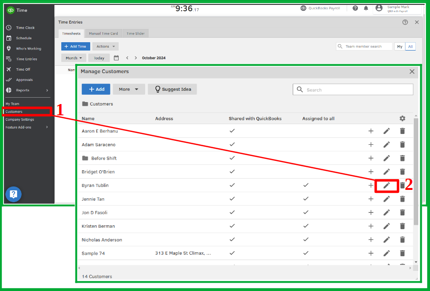 Do not require Customer in Timesheet entry