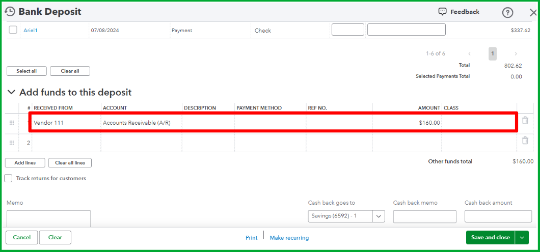 How to match a Bank Transaction to a Refund and an Expense | QuickBooks ...