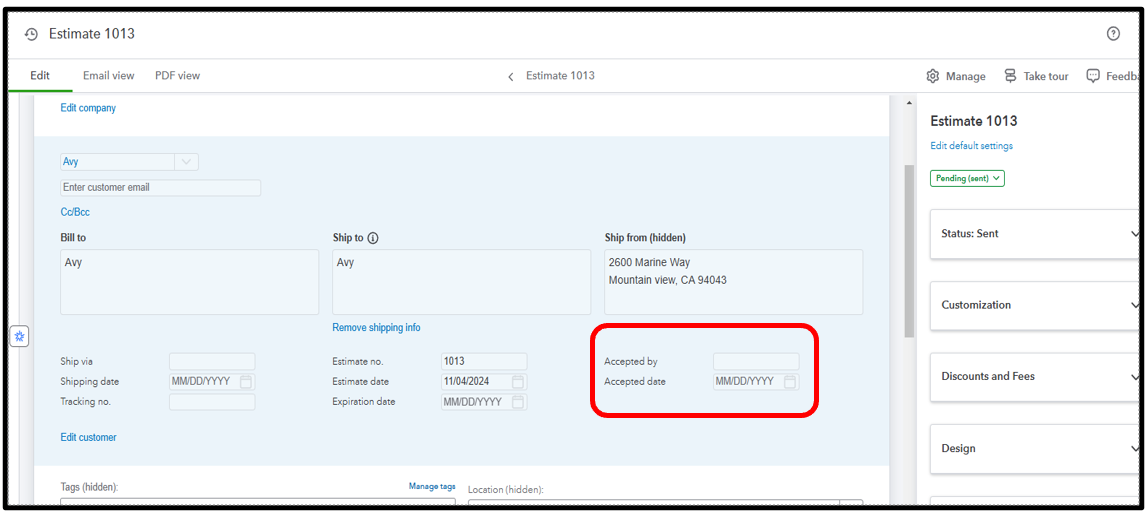 How to delete signature line at bottom of purchase orders