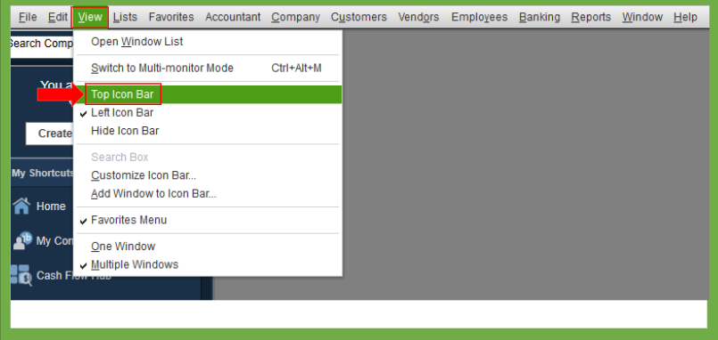 Icon Bar Keeps Changing View from Top Icon Bar to Left Icon Bar