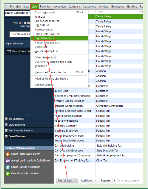 Export Payroll Item List to IIF