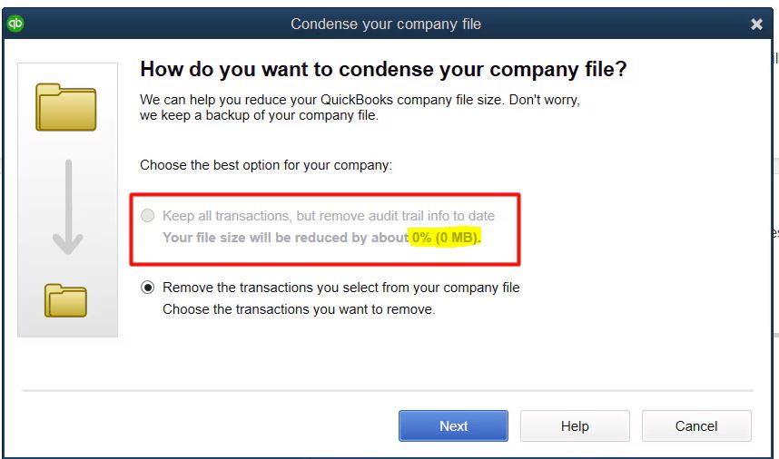 Why I am not able do QB Desktop File Condense ? | QuickBooks Community