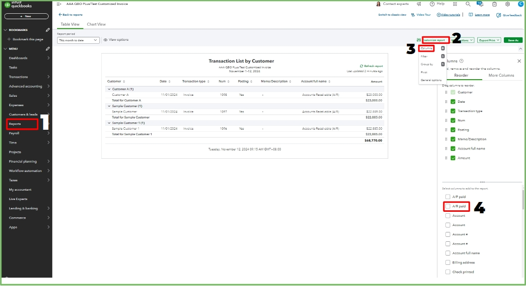 Why does Open invoices show invoices that were paid?