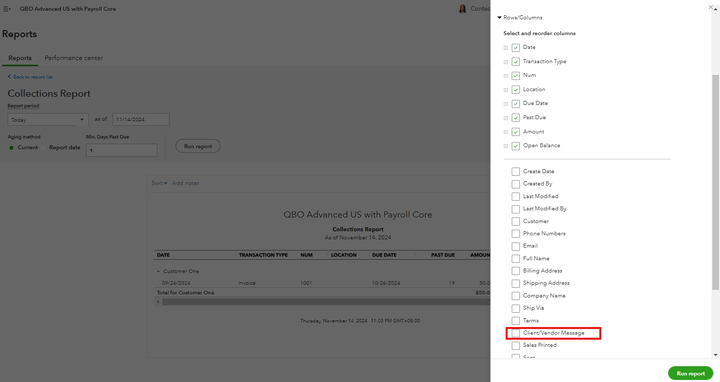 Collection process/tracking
