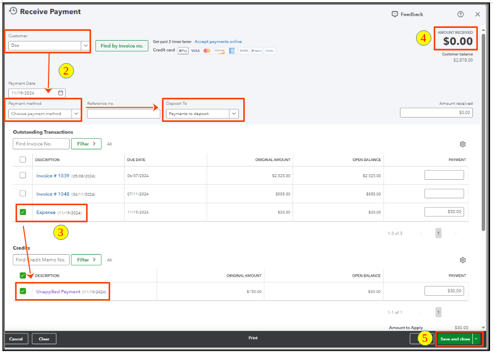 Solved: How do I record a deduction from a customer who overpaid us?