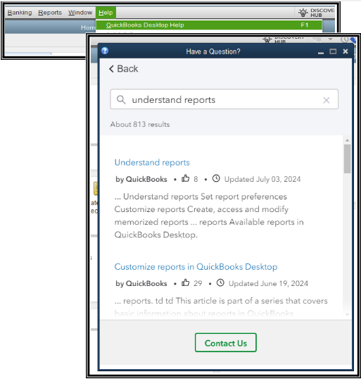 Solved: I want to know more reports and accounting in QB Desktop?