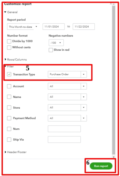PO Report by Customer?