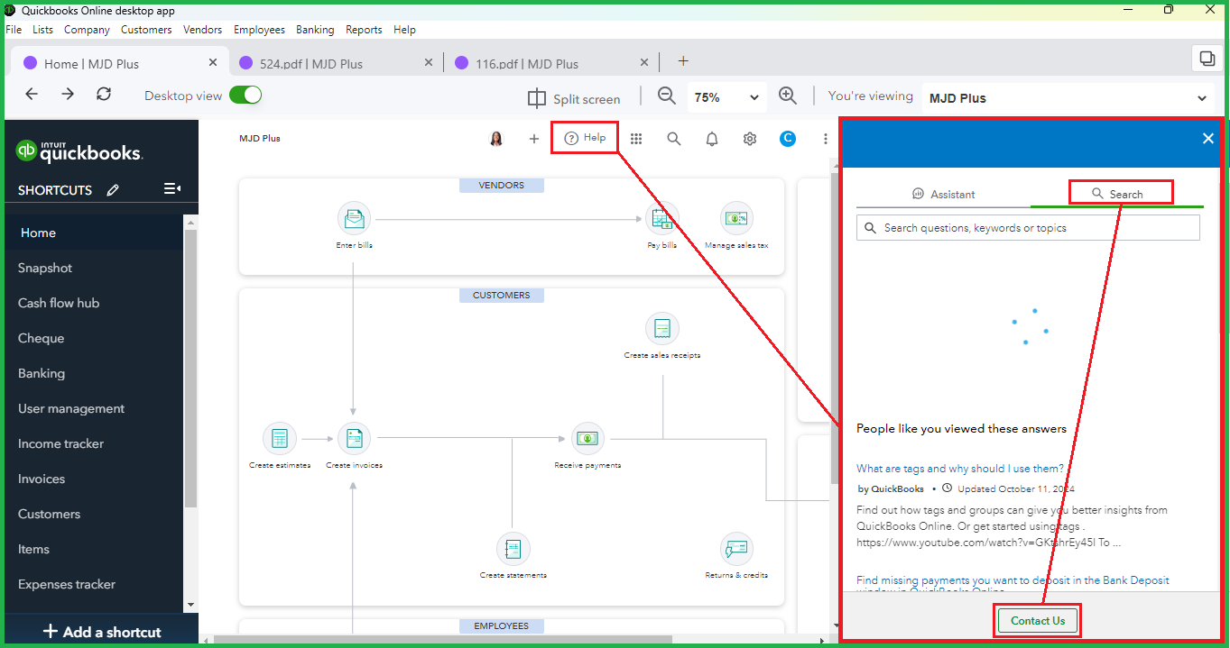 QBO Desktop App Popup Blocker?