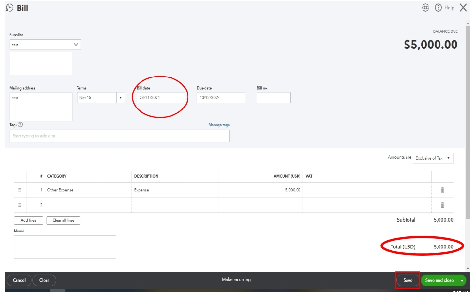 How to match one expense receipt with deposit & final payment in bank ...