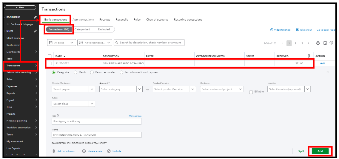 Solved: How do I enter a payee ACH activation credit in my checking ...