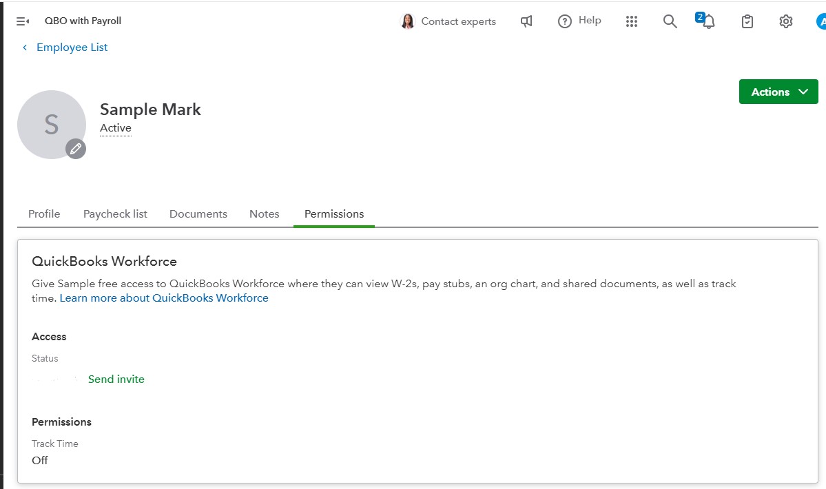 How do you get Quickbooks online to allow you to change an employee's ...