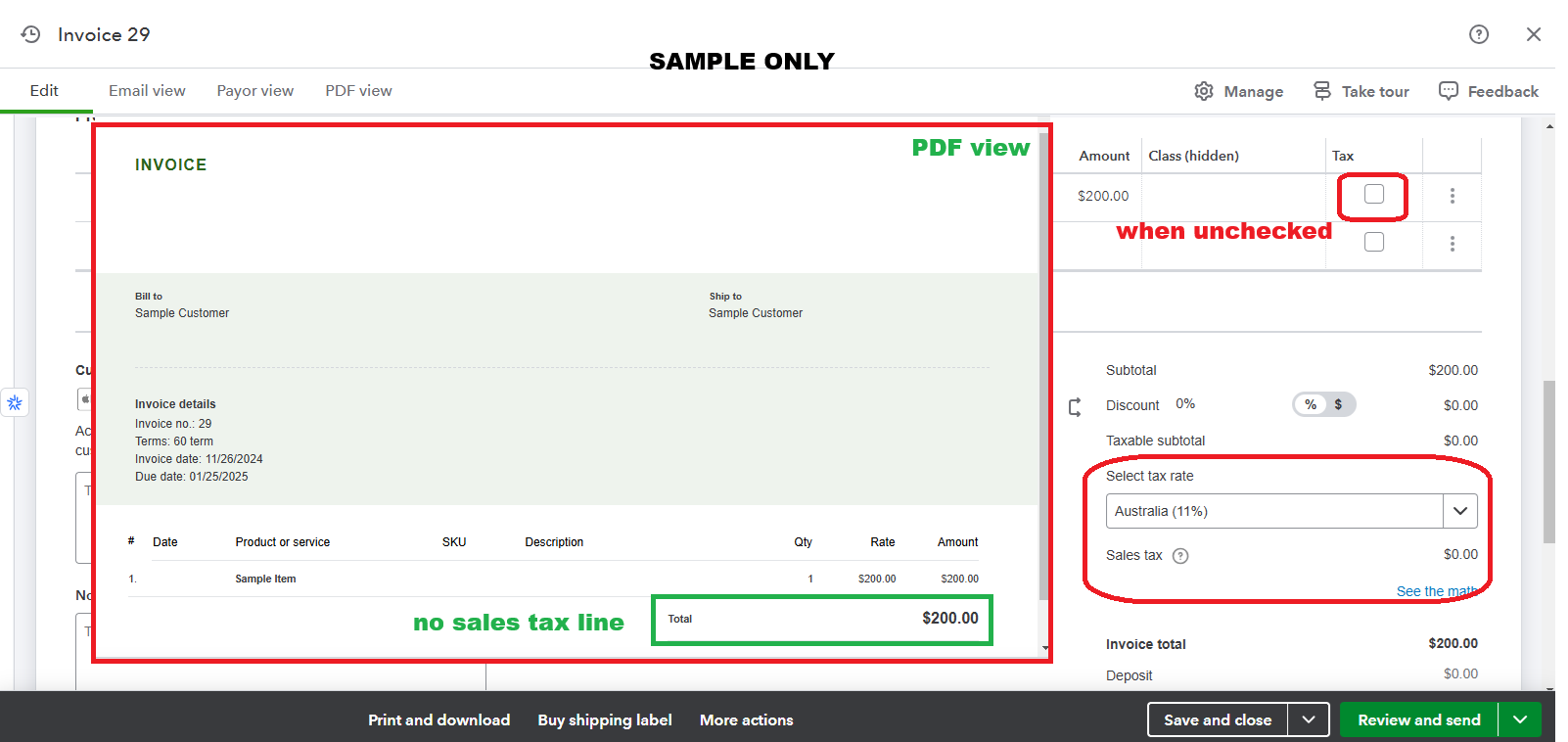 How to Remove “Sales Tax” Line from Non-Taxable Invoices in QuickBooks ...