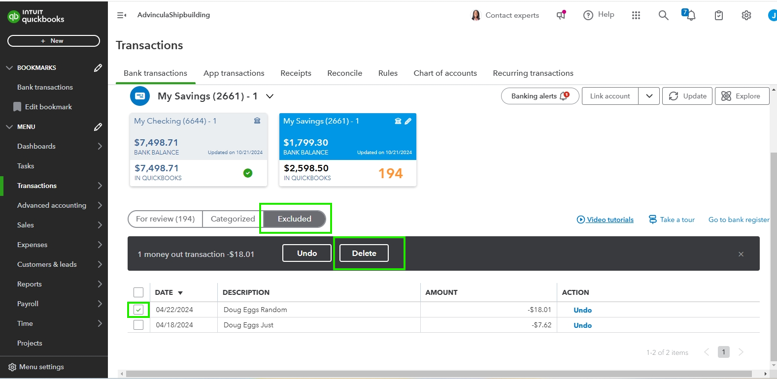 Messed up transaction upload to incorrect date. Can't edit date.