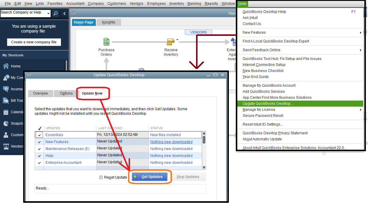 Hold tight we are upgrading your Quickbooks. This could take a few minutes.