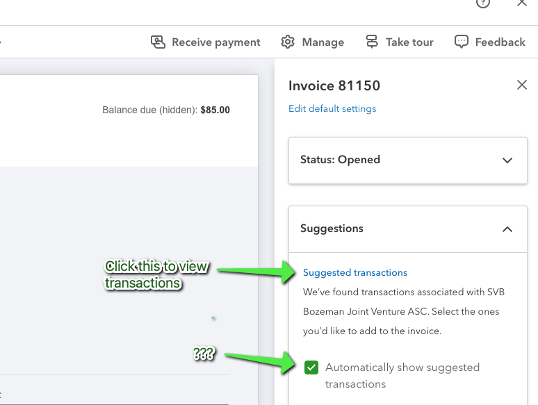 Adding new billable items to an existing invoice in the new invoice format