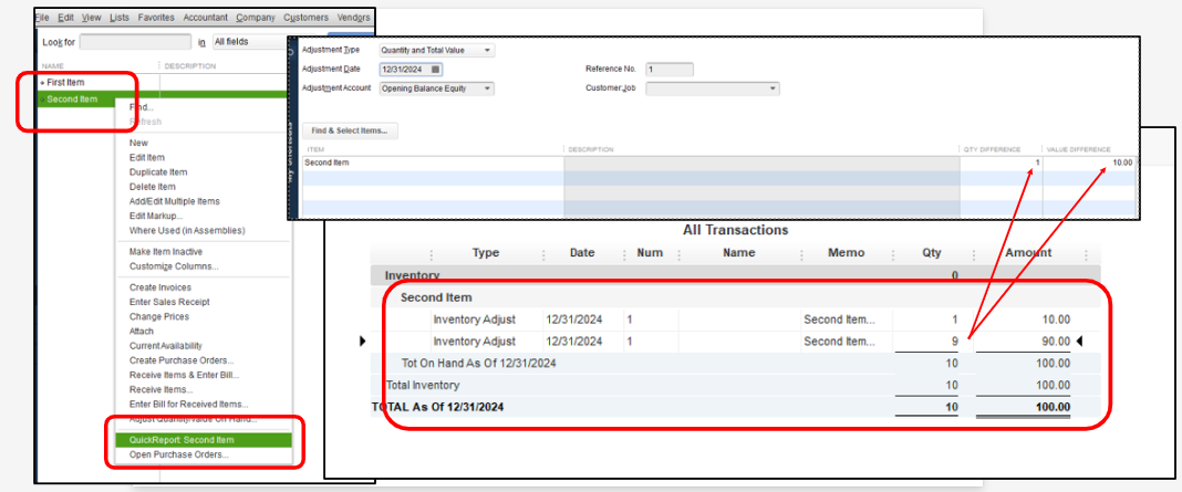 Adjust Quantity/Value on Hand Reports | QuickBooks Community