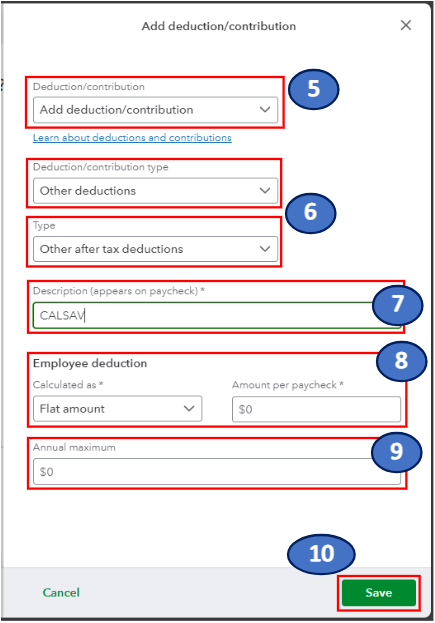 How to implement CalSavers with QB | QuickBooks Community