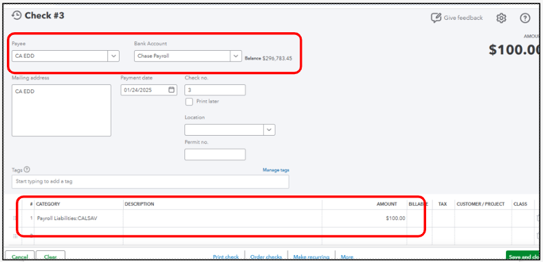 How to implement CalSavers with QB